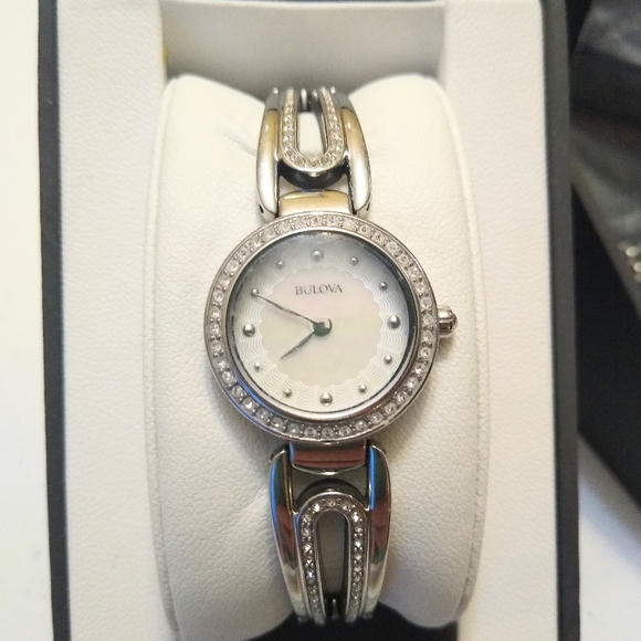 Bulova | Accessories | Bulova Ladies Crystal Watch With Box | Poshmark